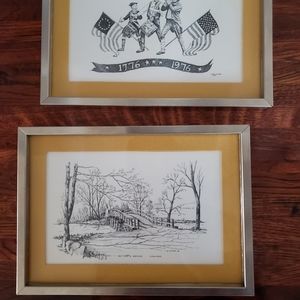Goff Prints | Wall Decor | Vintage Goff Prints Set Of 2 Old North ...